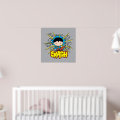 Chibi Superman Smashing Through Brick Wall Poster | Zazzle