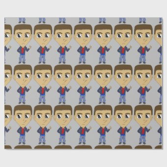 chibi wrapping paper | Zazzle