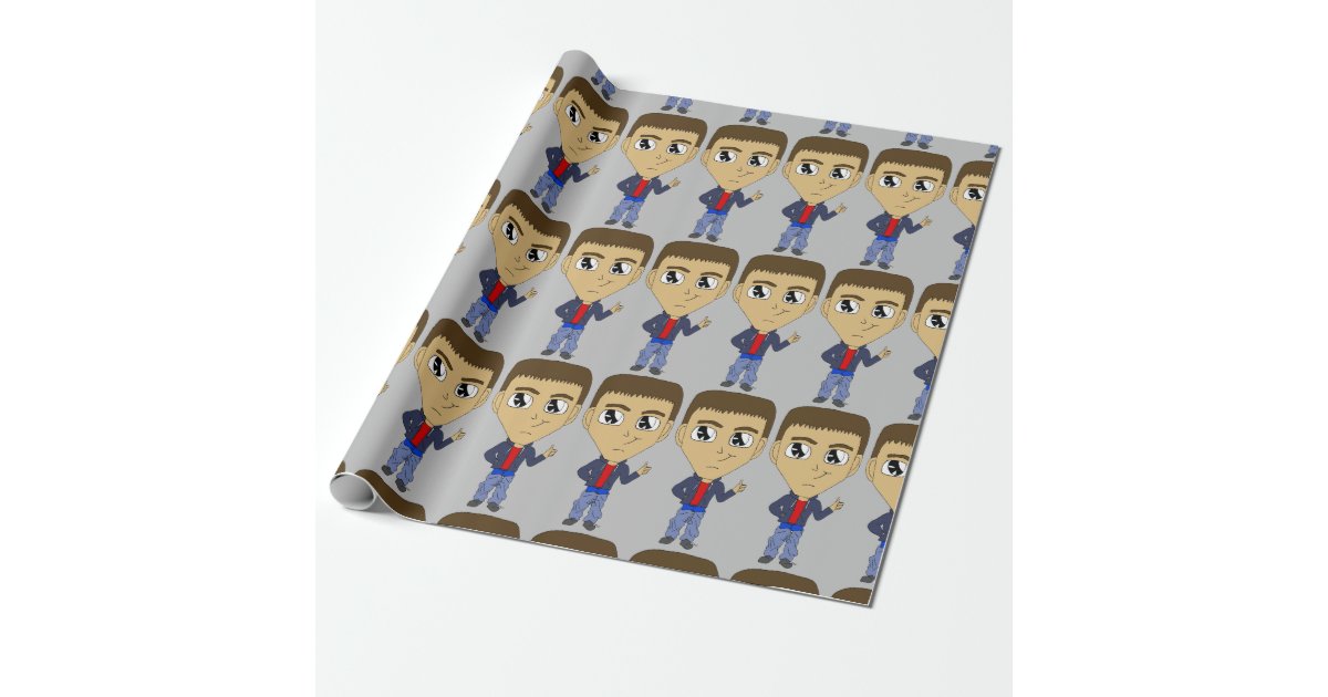 chibi wrapping paper | Zazzle