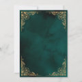 Chic 80th Eighty Gold Frame Green Birthday Invitation | Zazzle