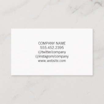 Chic and Elegant Business Card | Zazzle