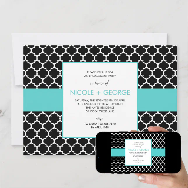 Chic Band General Party Invitation (Tiffany) | Zazzle