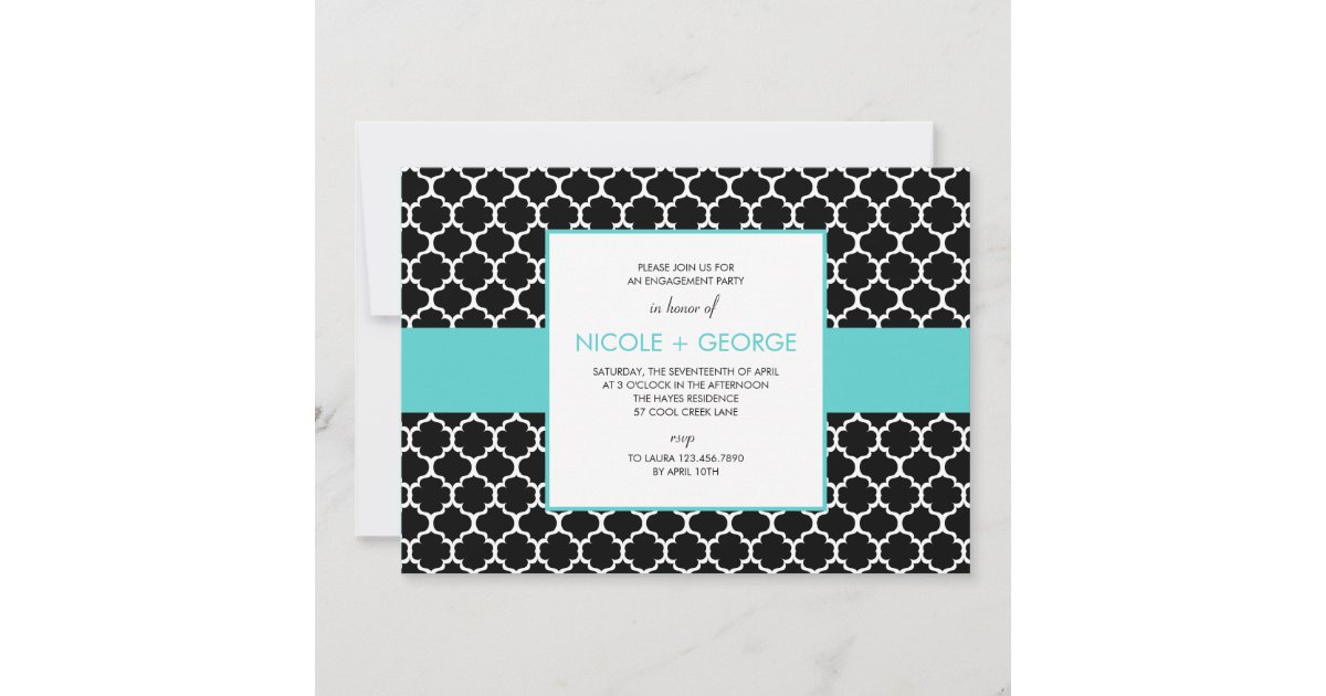 Chic Band General Party Invitation (Tiffany) | Zazzle