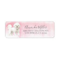 Chic Bichon Return Address Label | Zazzle