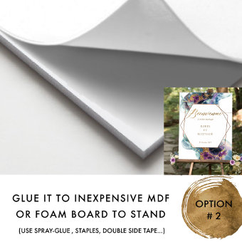 Chic Bienvenue Celestial Wedding Sign | Zazzle