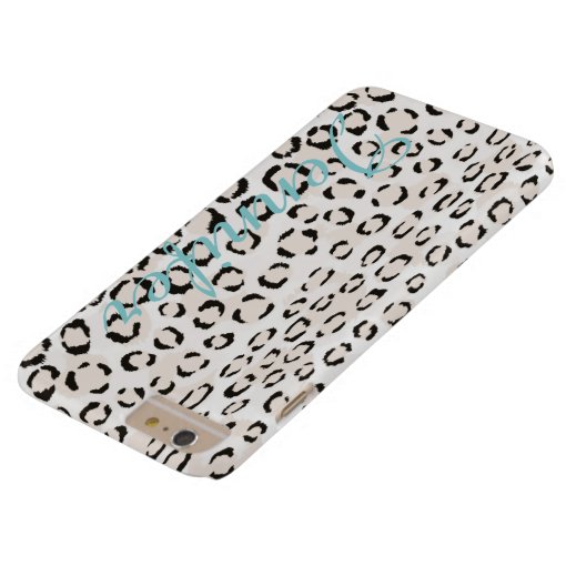 Chic black and white cheetah print monogram Case-Mate iPhone case | Zazzle