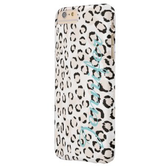 Chic black and white cheetah print monogram Case-Mate iPhone case | Zazzle