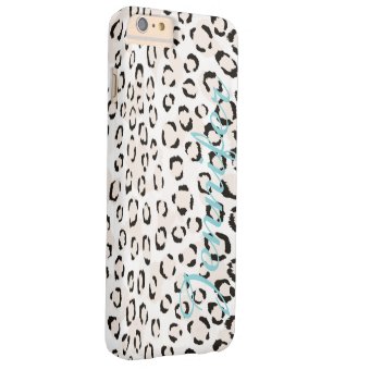 Chic black and white cheetah print monogram Case-Mate iPhone case | Zazzle
