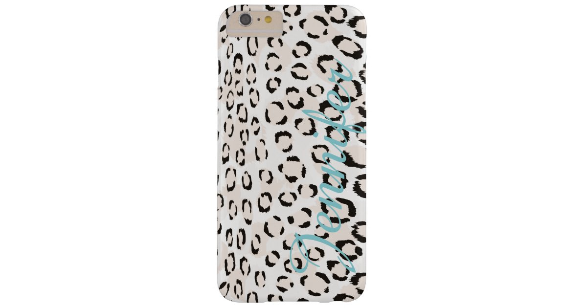 Chic black and white cheetah print monogram Case-Mate iPhone case | Zazzle