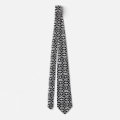 Chic Black and White Pattern Neck Tie | Zazzle