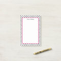 Chic Black and White polka dot Post-it Notes | Zazzle