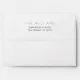 Chic Black and White Return Address Envelope | Zazzle