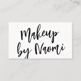 Chic Black & White Modern Calligraphy Script Business Card | Zazzle