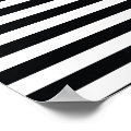 Chic Black & White Stripes Poster | Zazzle