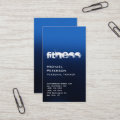 Chic Blue Personal Trainer Fitness Business Card | Zazzle