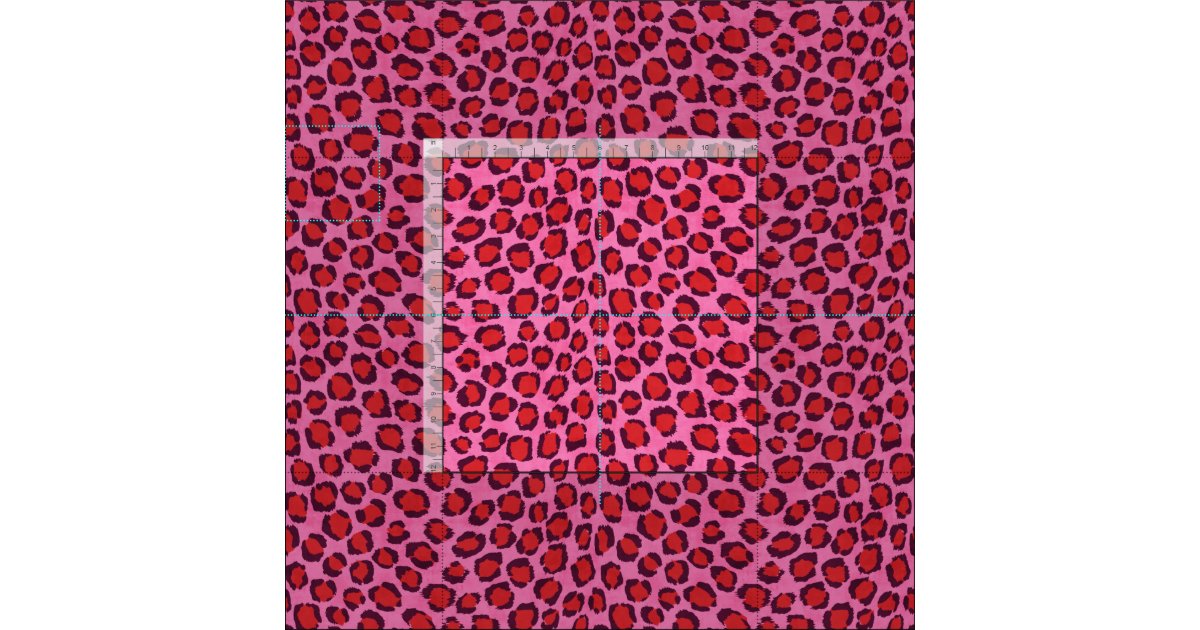 Chic bold colorful pink cheetah print pattern fabric | Zazzle