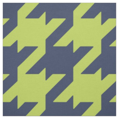 Chic bold red and pink houndstooth pattern fabric | Zazzle