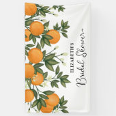 Chic Botanical Citrus Summer Bridal Shower Welcome Banner | Zazzle