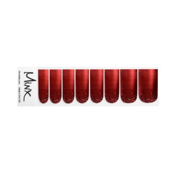 Chic Burgundy Dripping Glitter Brushed Metallic Minx Nail Art | Zazzle