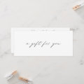 Chic Calligraphy Elegant Business Gift Certificate | Zazzle