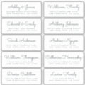 Wedding Guest Address Label 30 Separate Addresses | Zazzle