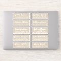 Chic Calligraphy Wedding Guest Address Labels | Zazzle