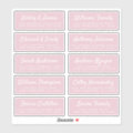 Chic Calligraphy Wedding Guest Address Labels | Zazzle
