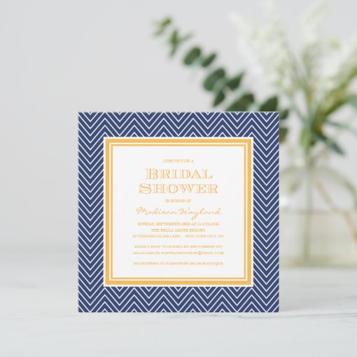 CHIC CHEVRON | BRIDAL SHOWER INVITATION | Zazzle