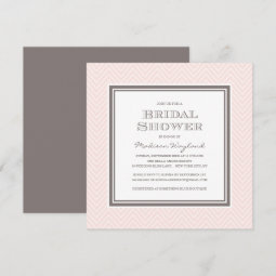 CHIC CHEVRON | BRIDAL SHOWER INVITATION | Zazzle