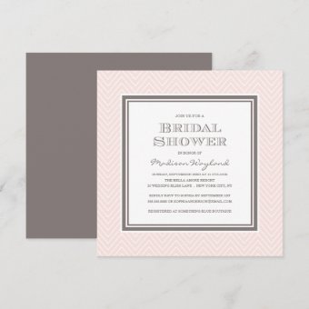 CHIC CHEVRON | BRIDAL SHOWER INVITATION | Zazzle