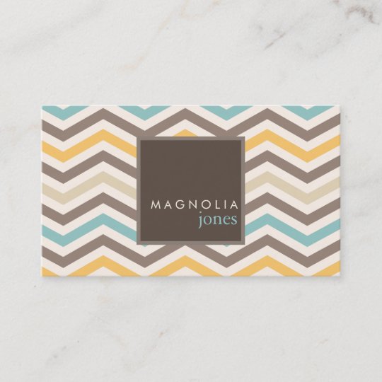 Chic Chevron Modern Professional Business Card | Zazzle.com