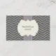 Chic Chevron Vintage Professional Business Card | Zazzle