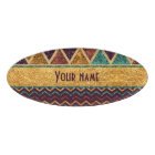 Faux Gold Abstract Name Tag | Zazzle.com