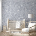 Chic Coastal Under the Sea Periwinkle Coral Reef Wallpaper | Zazzle