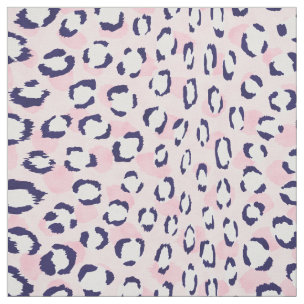 Hot Pink Leopard Print Pattern Fabric | Zazzle