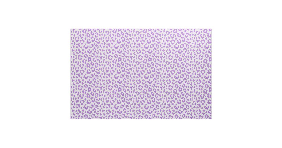 Chic colorful purple cheetah print pattern fabric | Zazzle