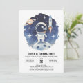 Chic Comet Digital Astronaut Boy Birthday Invitation | Zazzle