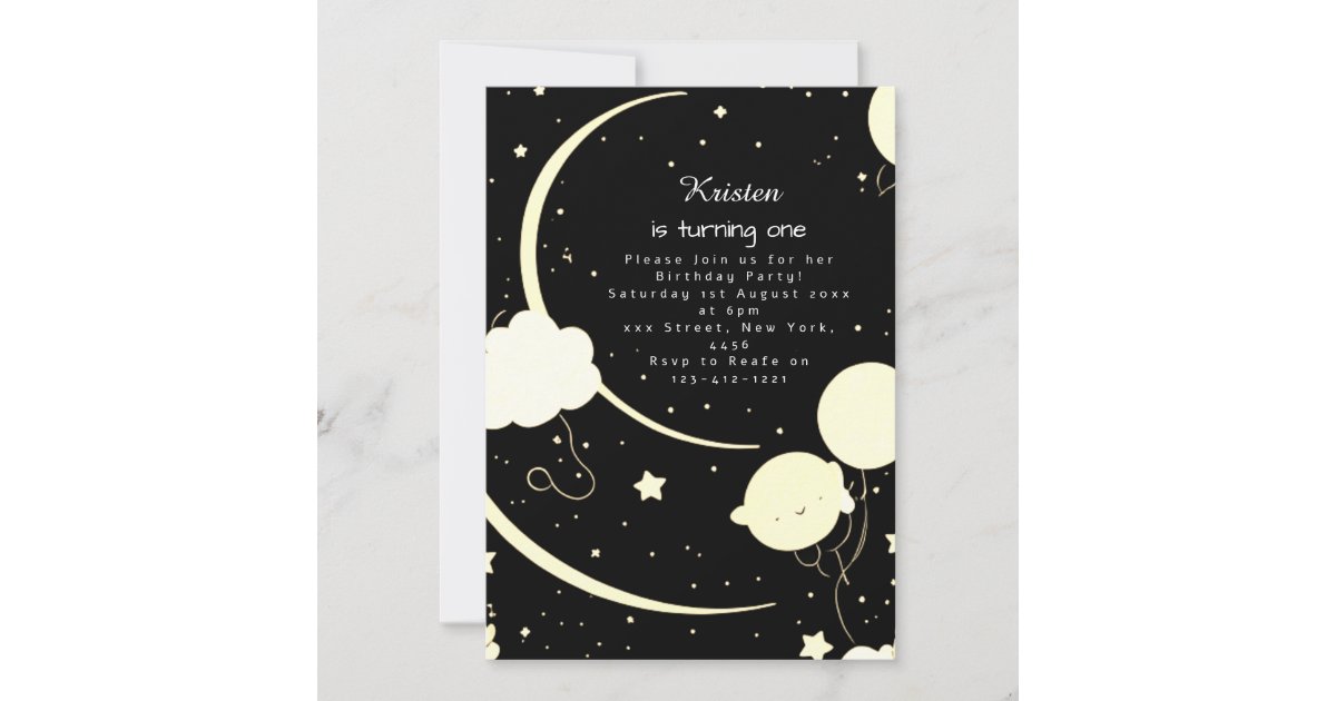 Chic Cosmic Astro Adventure Birthday Invitation | Zazzle