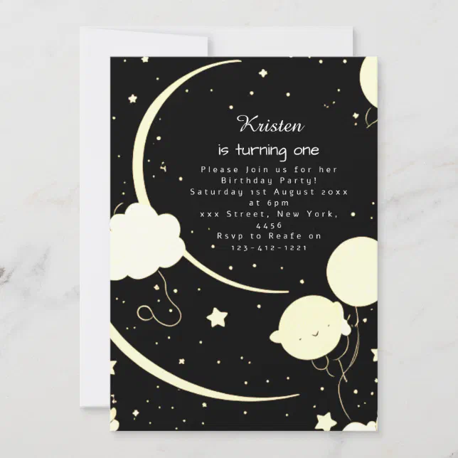 Chic Cosmic Astro Adventure Birthday Invitation | Zazzle