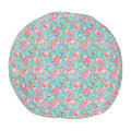 Chic Cute Pink Flamingo Stylish Modern Pouf | Zazzle