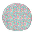 Chic Cute Pink Flamingo Stylish Modern Pouf | Zazzle