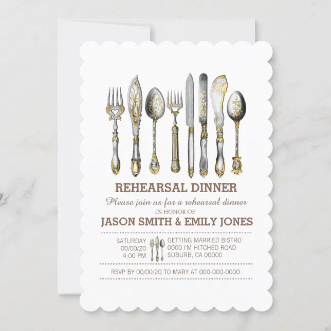 Chic dinner party invitation | Zazzle