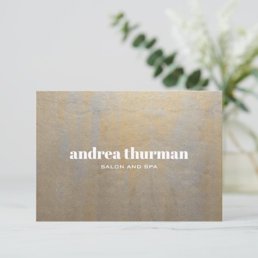 Chic Distressed Gray Satin gold Gift Card | Zazzle