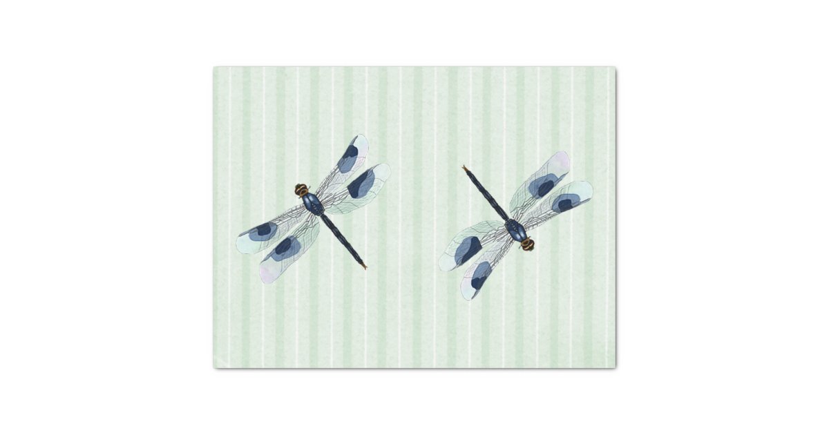 Chic Dragonflies Tissue Paper | Zazzle