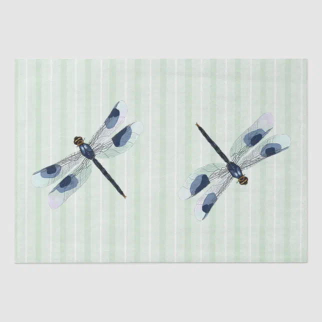 Chic Dragonflies Tissue Paper | Zazzle