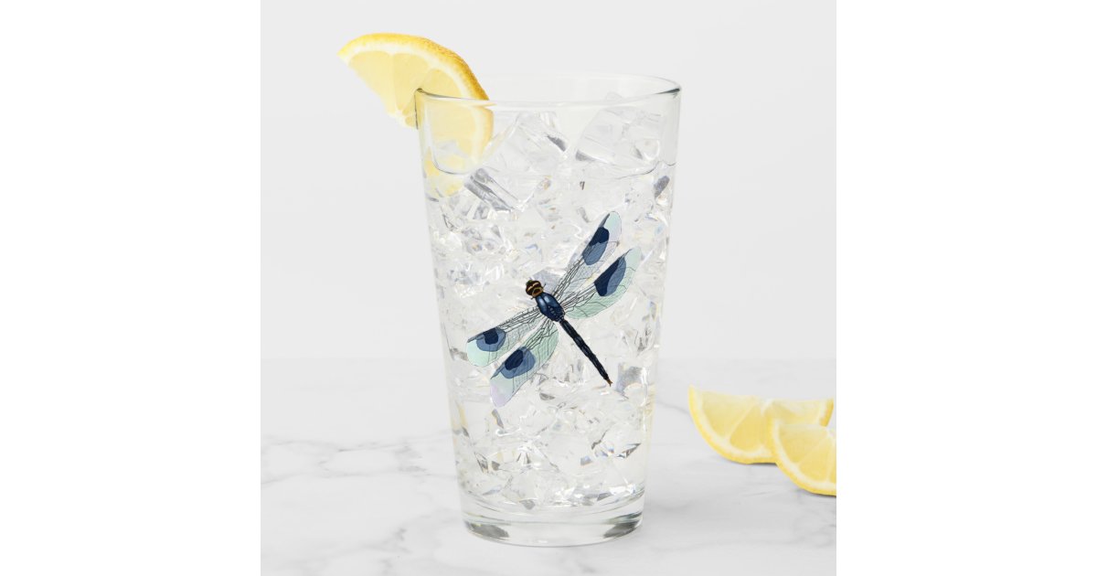 Chic Dragonfly Drinking Glass | Zazzle