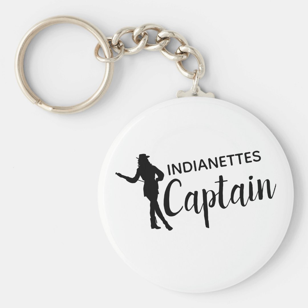Chic Drill Team Captain Personalized Keychain | Zazzle
