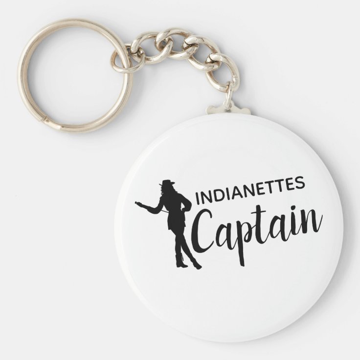Chic Drill Team Captain Personalized Keychain | Zazzle