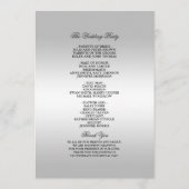 Chic Elegant Roses Silver Wedding Program | Zazzle