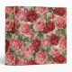 Chic Elegant Vintage Pink Red Roses Floral 3 Ring Binder | Zazzle